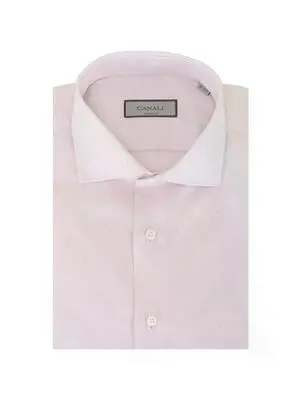 Canali Buttoned Cotton Shirt - Pink