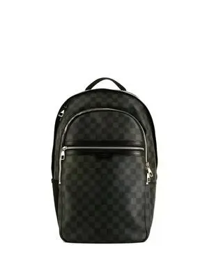 LOUIS VUITTON Damier Graphite Patterned Josh Backpack - Black