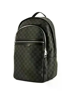 LOUIS VUITTON Damier Graphite Patterned Josh Backpack - Black