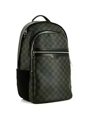LOUIS VUITTON Damier Graphite Patterned Josh Backpack - Black