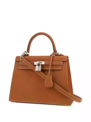 Hermès 2025 25 Kelly Two-way Handbag - Brown