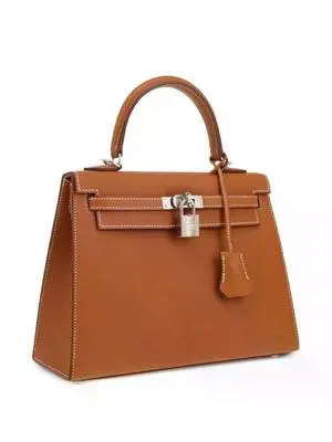 Hermès 2025 25 Kelly Two-way Handbag - Brown