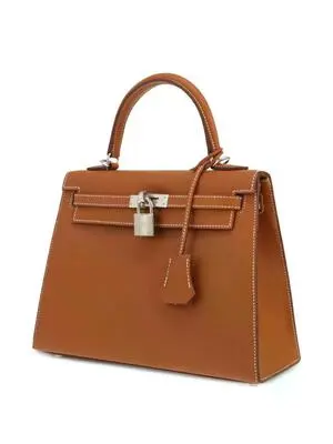 Hermès 2025 25 Kelly Two-way Handbag - Brown