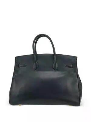Hermès Birkin 35 Courchevel Leather Handbag - Blue
