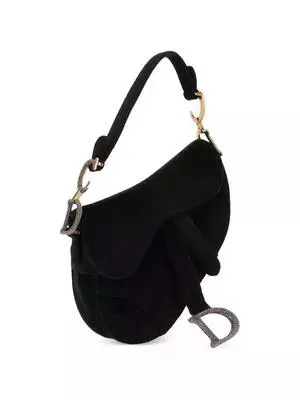 Dior 2020s Mini Saddle Bag - Black