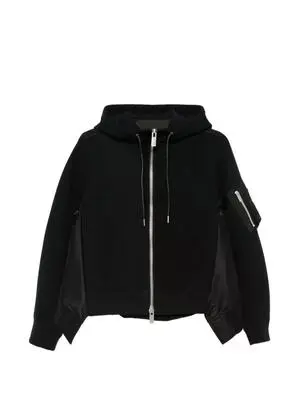 Sacai Full Zip Sweatshirts Hoodies For Women