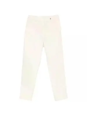 TELERIA ZED Alessia Turn-up Trousers - Neutrals