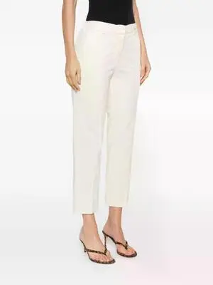 TELERIA ZED Alessia Turn-up Trousers - Neutrals