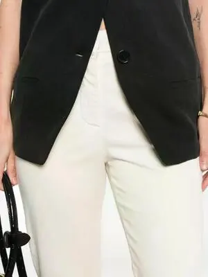 TELERIA ZED Alessia Turn-up Trousers - Neutrals