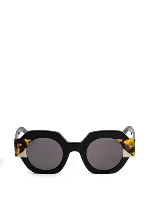KALEOS Geometric Sunglasses - Black