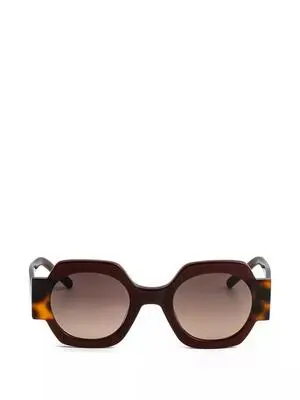 KALEOS Cabana Geometric Sunglasses - Brown