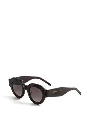 KALEOS Travers Round-frame Sunglasses - Brown