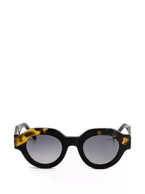 KALEOS Travers Round Sunglasses Black
