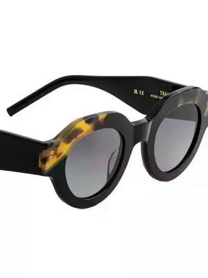 KALEOS Travers Round Sunglasses - Black