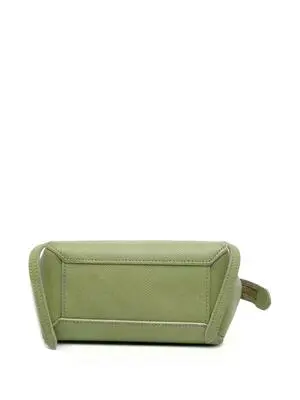 Celine Pico Grained Calfskin Belt Bag Satchel - Green