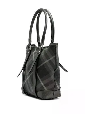 Burberry 2000-2017 Shimmer Check Canvas Tote Bag