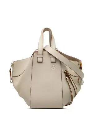 Loewe 2022 Medium Grained Calfskin Hammock Satchel - Brown