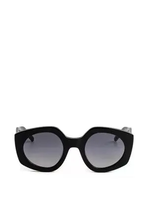 KALEOS Almeida Geometric-frame Sunglasses - Black