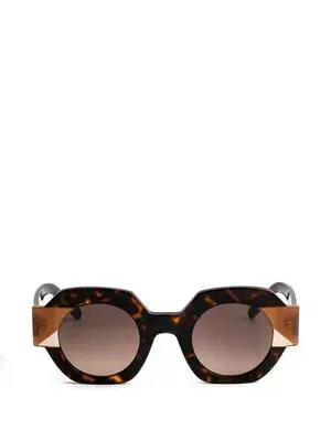 KALEOS Geometric Sunglasses - Brown