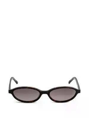 KALEOS Summerspring Oval-frame Sunglasses - Brown