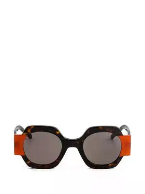 KALEOS Cabana Geometric Sunglasses - Brown