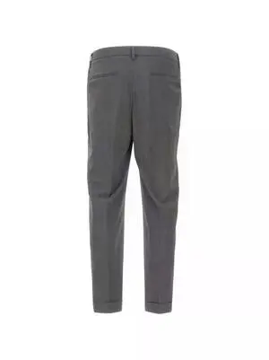 DEVORE INCIPIT Pleated Cuffed Trousers - Grey