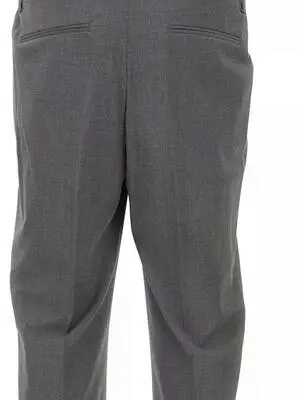 DEVORE INCIPIT Pleated Cuffed Trousers - Grey