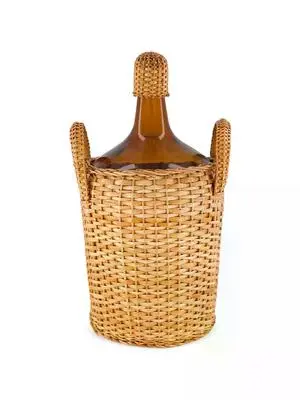 HOUSE OF CAPRICORN Camacha Glass Flask - Brown