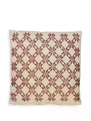 HOUSE OF CAPRICORN Geometric Handmade Carlota Cushion - Neutrals