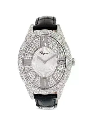 Chopard 18k White Gold 46mm Diamond Watch - Silver