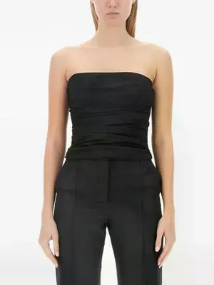 Moschino Draped Strapless Top