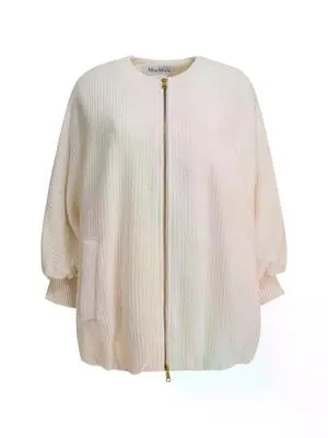 Max Mara Crewneck Ribbed Jacket