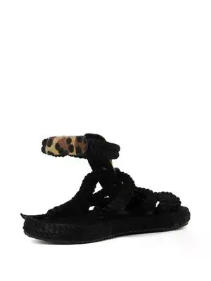 BOHONOMAD Serengeti Leopard-print Flat Sandals