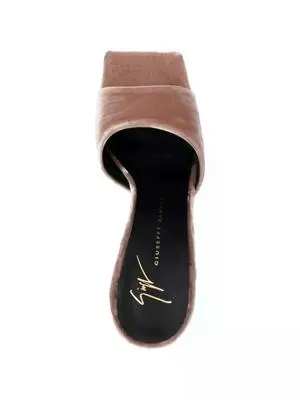GIUSEPPE ZANOTTI Velvet Mule Sandals