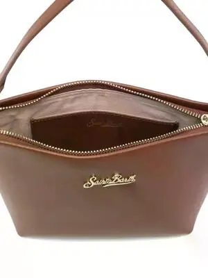 MC2 SAINT BARTH Aline Hammered Leather Tote Bag
