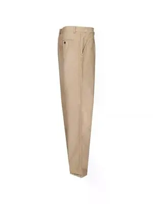 MAISON MARGIELA Pleated Cotton Trousers