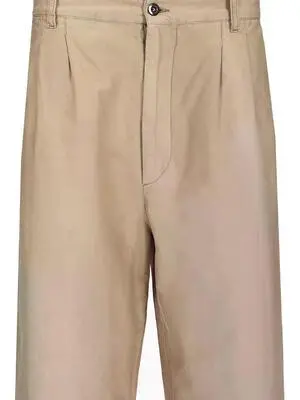 MAISON MARGIELA Pleated Cotton Trousers
