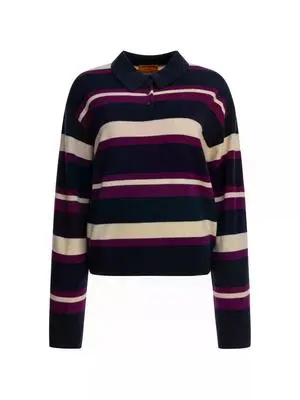 Guest In Residence Striped Polo Shirt