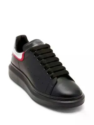 Alexander McQueen Oversized Leather Sneakers - Black