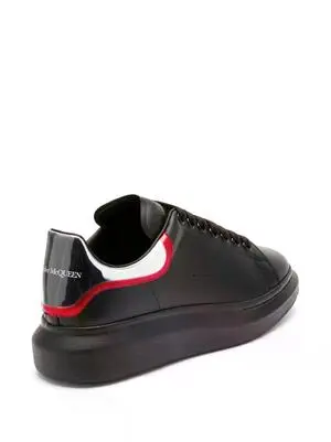 Alexander McQueen Oversized Leather Sneakers - Black