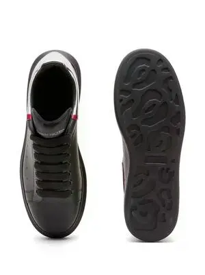 Alexander McQueen Oversized Leather Sneakers - Black