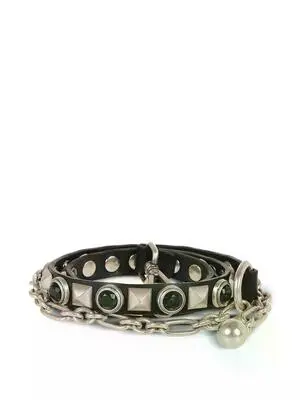 Etro Studded Leather Belt - Black