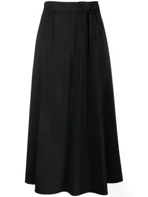 Herno Drawstring Midi Skirt - Black