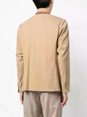 Herno Button-up Single-breasted Blazer - Brown