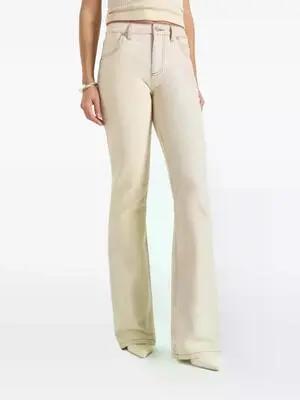 Manière De Voir Abbie Stacked Flare Jeans - Neutrals