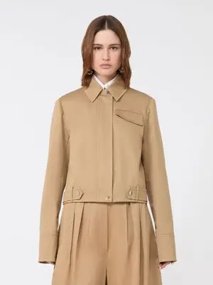Max Mara Boxy Cotton Shirt Jacket