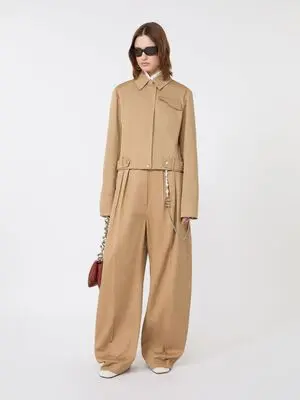 Max Mara Boxy Cotton Shirt Jacket