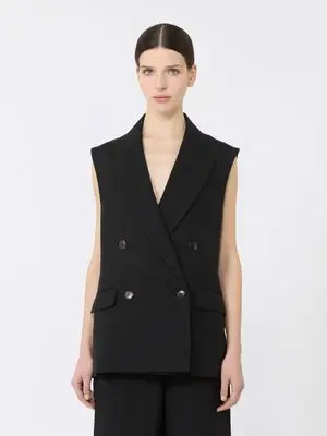 Max Mara Linen Twill Gilet