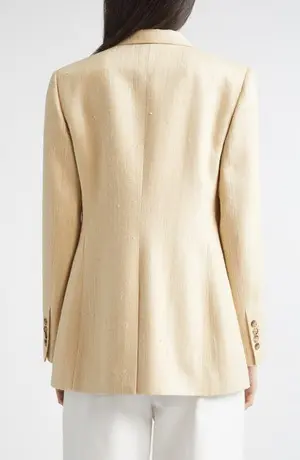 Partow Bow Silk-blend Jacket - Sand