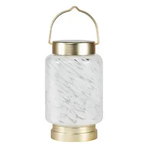 ALLSOP HOME & GARDEN Boaters Solar Lanterns Cylinder Handblown Glass - Clear